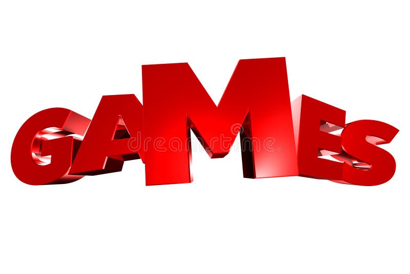Red 3D games. stock illustration. Illustration of pixel - 138880828
