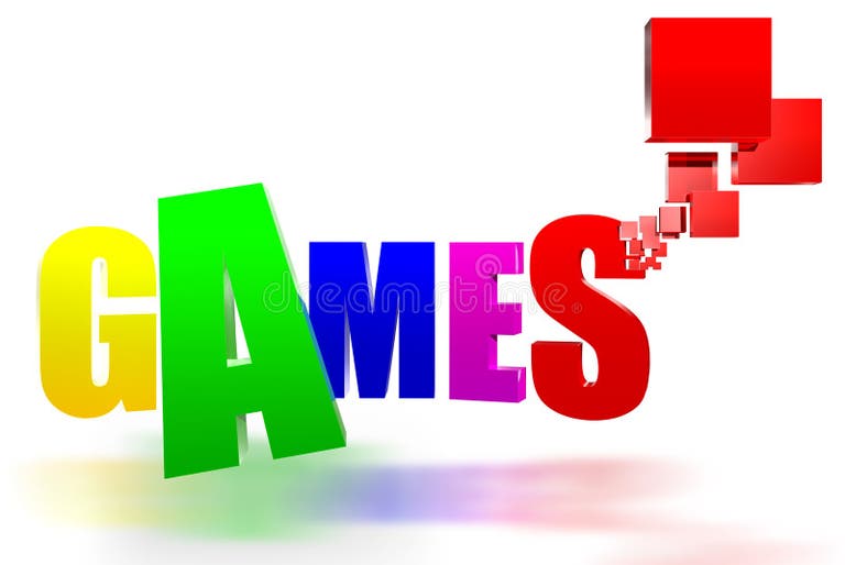 Games 3D stock illustration. Illustration of office, computer - 30886319