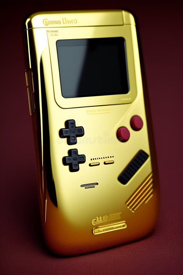 Games device golden stock image. Image of smartphone - 285841559