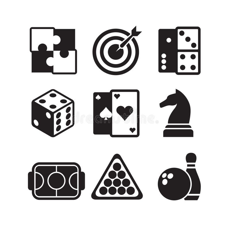 Games icons set stock vector. Illustration of player - 66512153
