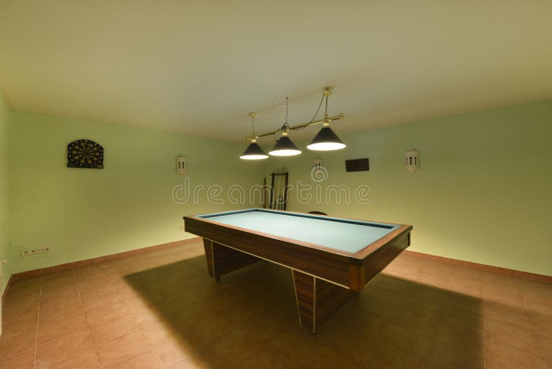 Games Room on the Ground Floor of a Detached House with a Pool Table ...