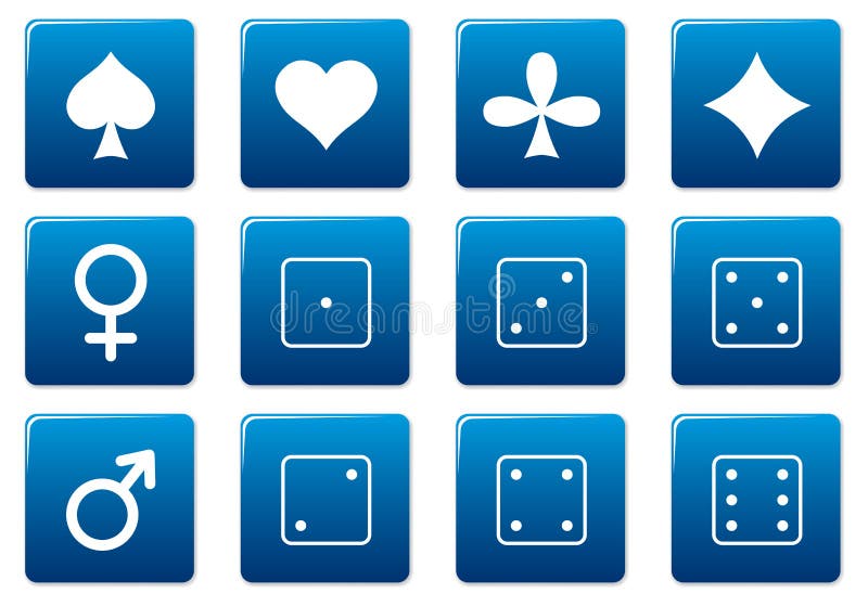 Games square icons set. stock vector. Illustration of square - 6223116