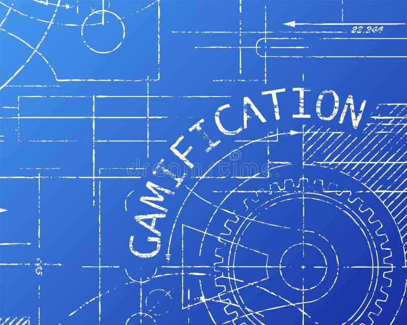 Gamification Blueprint Machine Stock Vector - Illustration of play ...