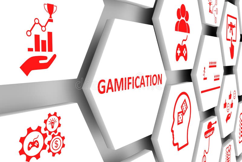Gamification concept stock illustration. Illustration of leisure - 65072429