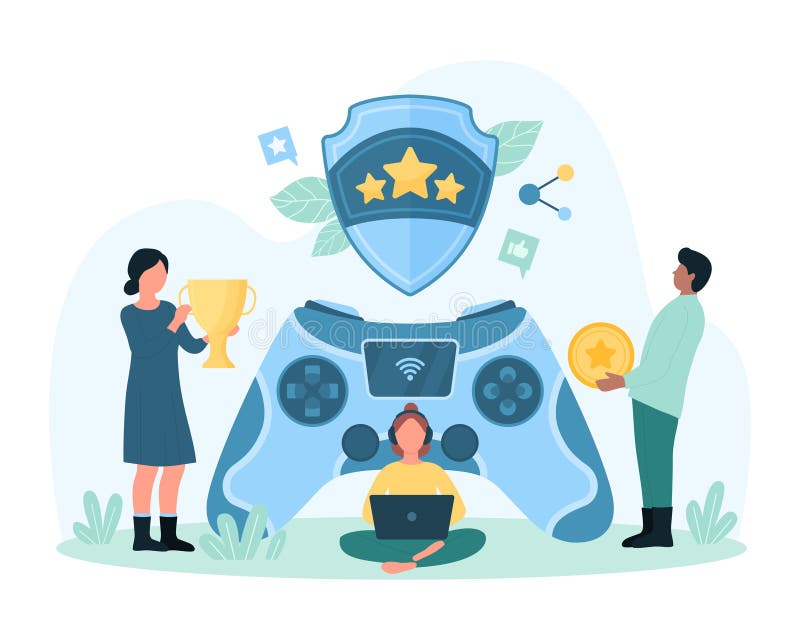 Gamification Cartoon Concept Stock Vector Illustration Of Process