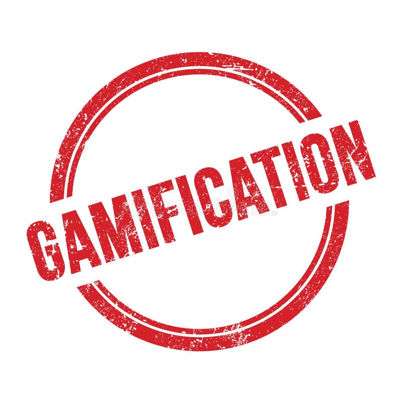 GAMIFICATION Text Written on Red Grungy Round Stamp Stock Illustration ...