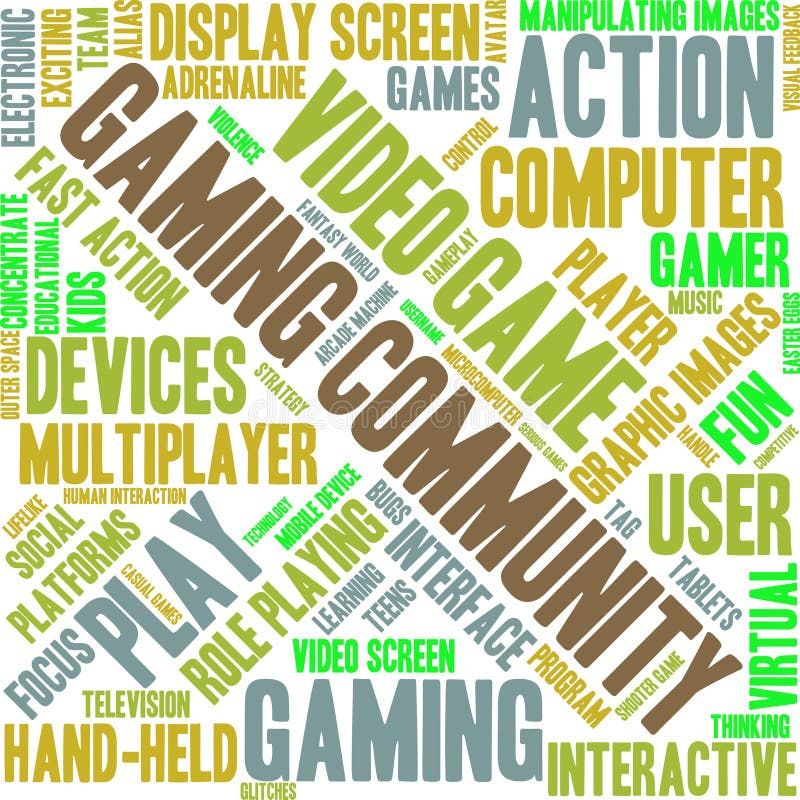 COMMUNITY GAMING Logo Design Template Idea and Inspiration. Stock ...