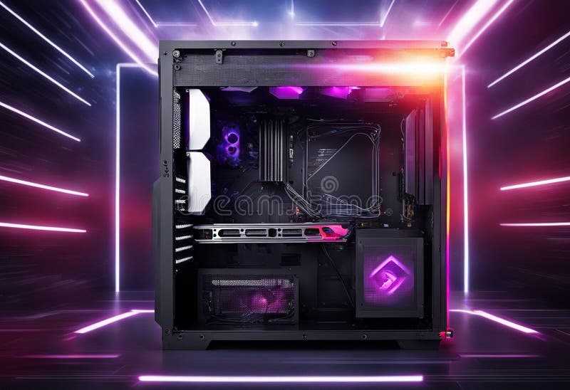 Gaming Computer Case, Gaming Background, Computer Advertising Banner ...