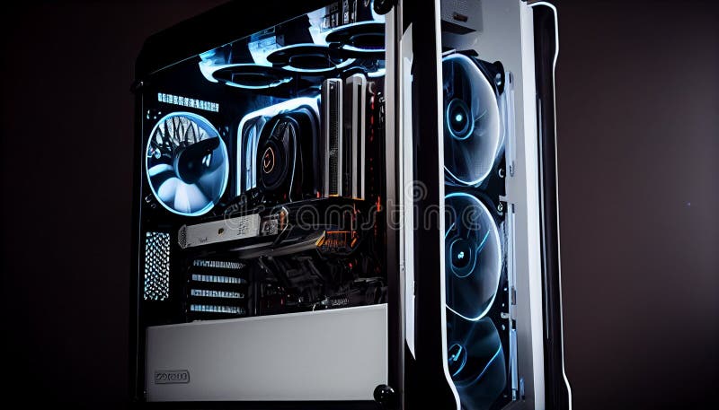 Gaming Computer Ai Generated Stock Illustration - Illustration of ...