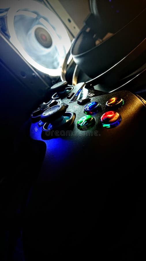 Gaming Computer Controller Cpu Rgb Gear Stock Image - Image of ...