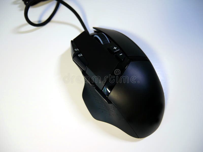 Gaming Computer Mouse with Backlight. Computer Mouse on the Desktop ...