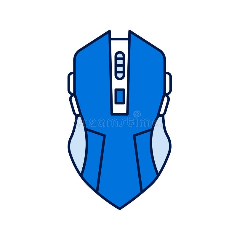 Gaming Computer Mouse Color Line Icon. Input Device. Moving a Cursor To ...