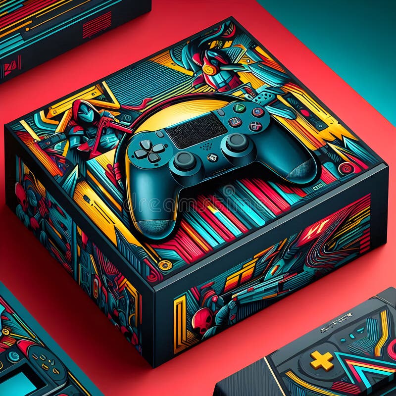 Gaming Console Box, Ai-generated Image Stock Illustration ...