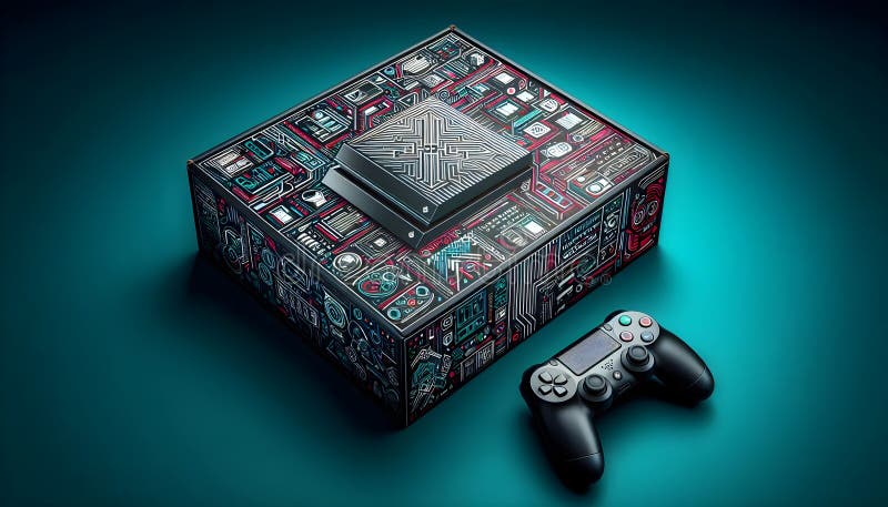 Gaming Console Box, Ai-generated Image Stock Illustration ...