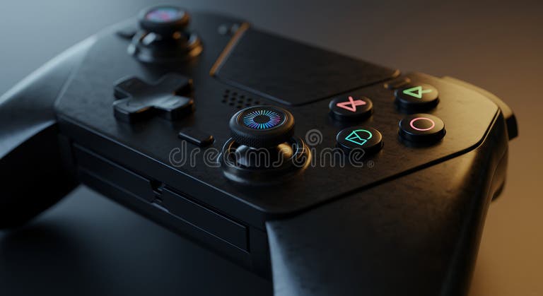 Futuristic Gaming Controller Stock Illustration - Illustration of ...