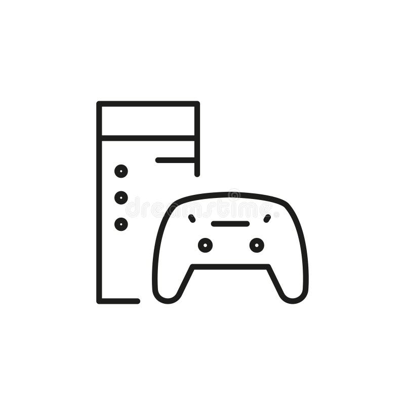 Gaming Console Icon stock vector. Illustration of vector - 320789935