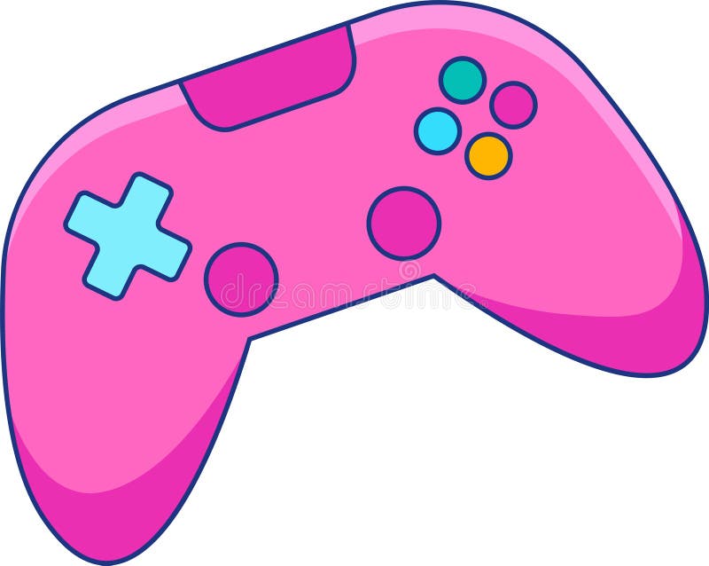 Gaming Console Remote Controller Stock Illustration - Illustration of ...