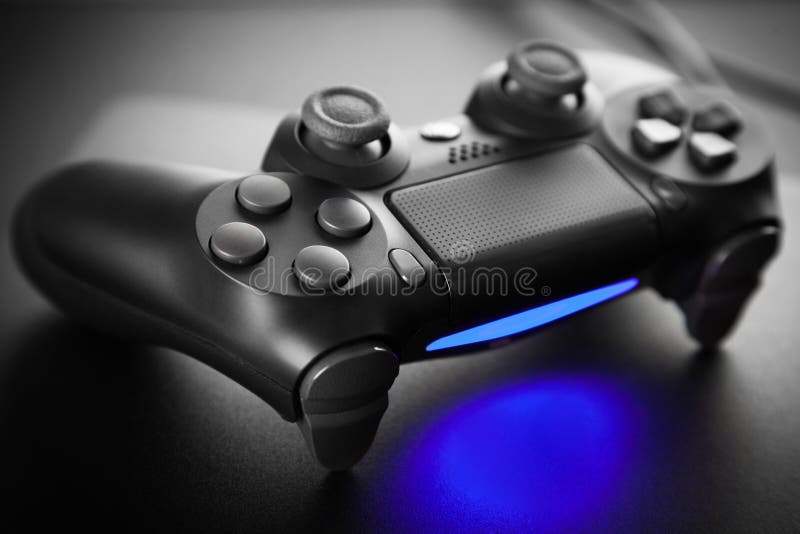 Gaming Console and Controller Stock Photo - Image of leisure ...