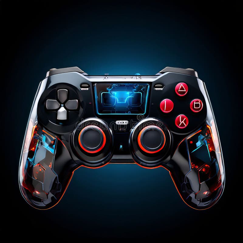 Gaming Controller with a Flat Layout and Customizable Buttons Stock ...