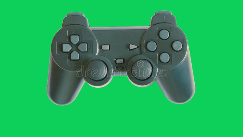 Gaming Controller on Green Screen Stock Video - Video of chroma, icon ...