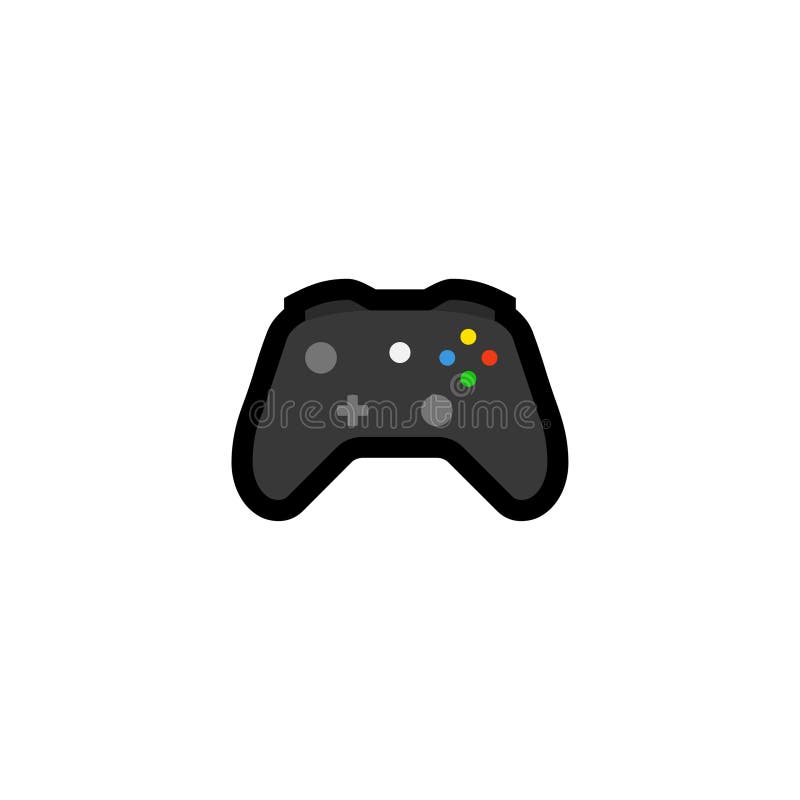 Gaming Controller Icon, Simple Design Stock Illustration - Illustration ...