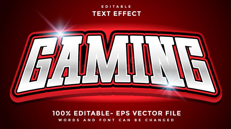 Gaming Editable Text Effect Design Template, Effect Saved in Graphic ...