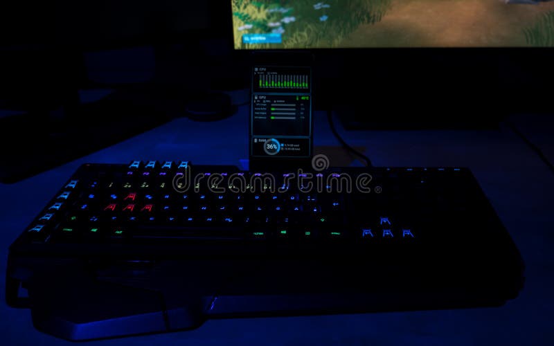 WASD Gaming Keyboard Rgb Lighting Many Colors with Game in Background ...