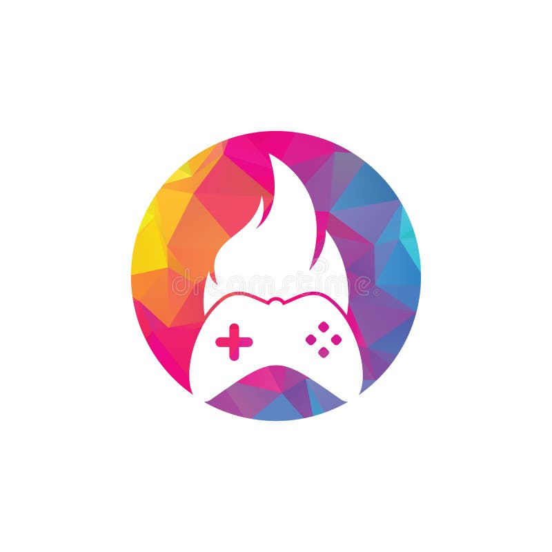 Gaming Fire Logo Icon Designs Vector. Stock Vector - Illustration of ...