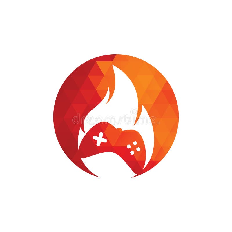 Gaming Fire Logo Icon Designs Vector. Stock Vector - Illustration of ...