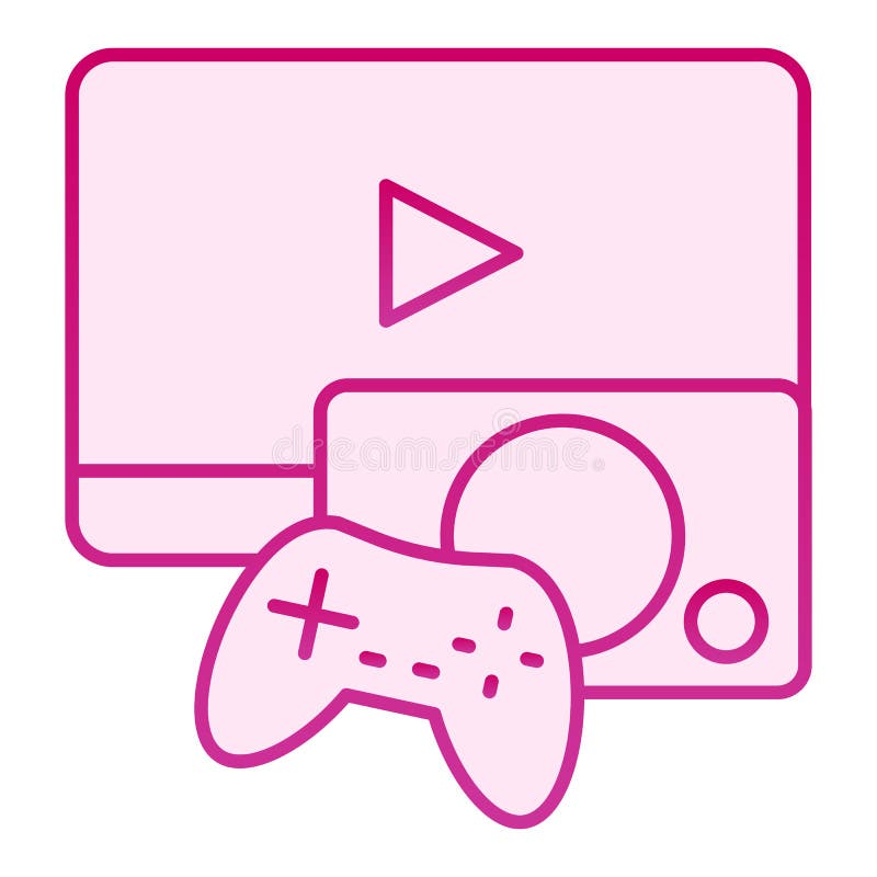 White Play Button Icon on Transparent Background. Flat Style. White ...