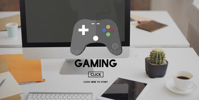 Gaming Game Playing Solutions Strategy Hobbies Concept Stock Photo ...