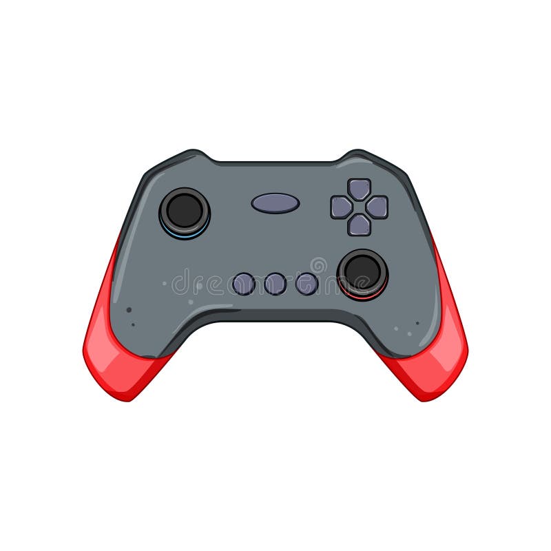 Gaming Gamepad Cartoon Vector Illustration Stock Illustration ...