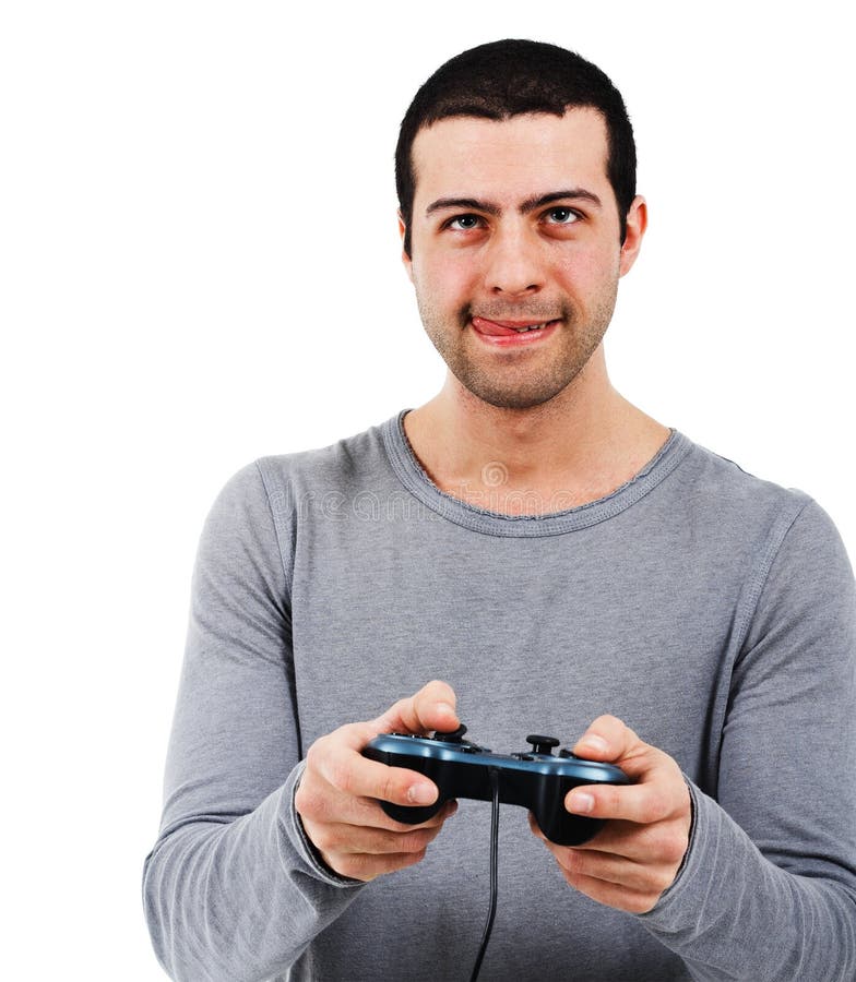 Gaming guy stock photo. Image of gaming, videogame, play - 20720564