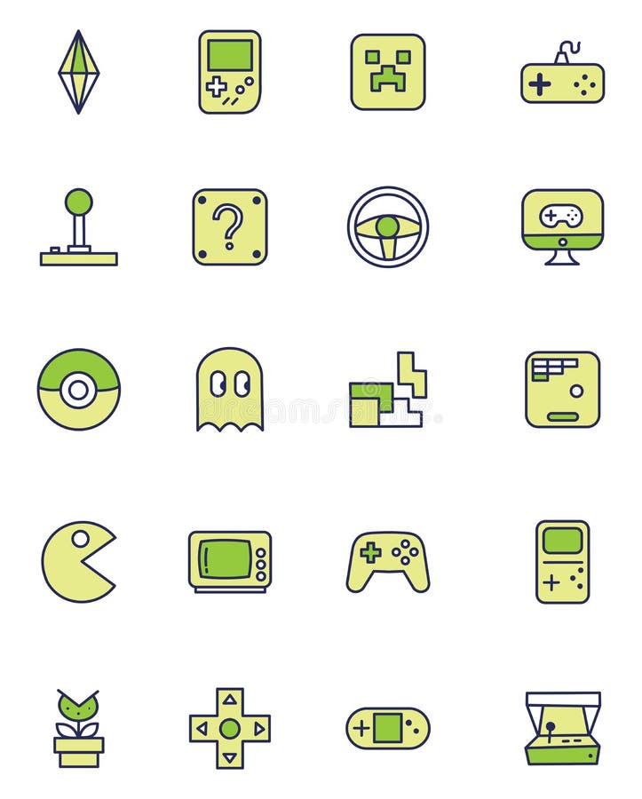 Gaming Icon Pack Stock Illustrations – 1,810 Gaming Icon Pack Stock ...