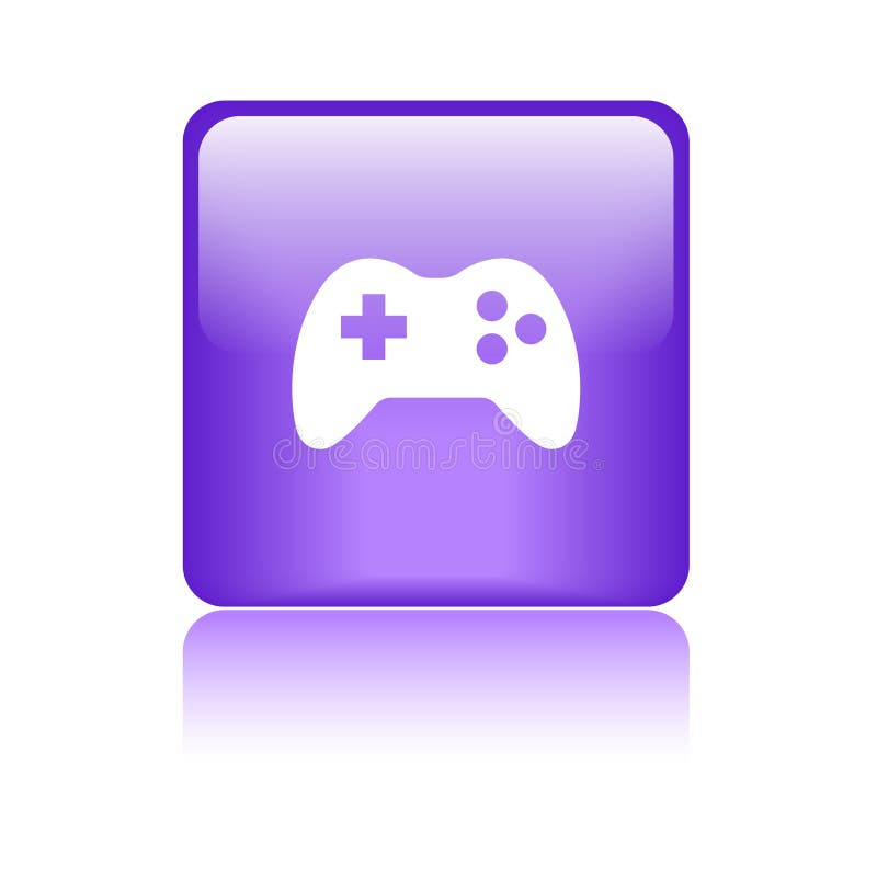 Gaming icon web button stock illustration. Illustration of addiction ...