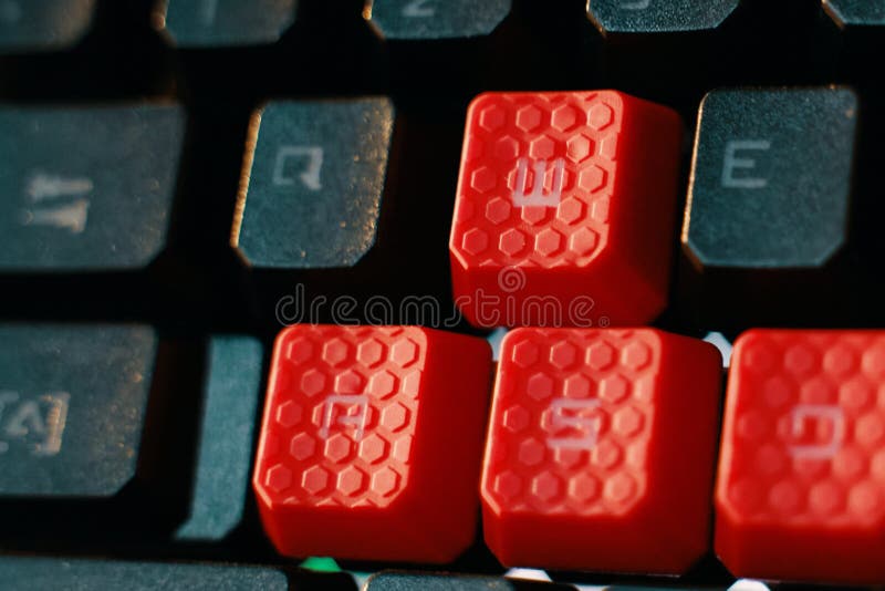 Gaming Keyboard. stock photo. Image of data, play, playing - 176679942