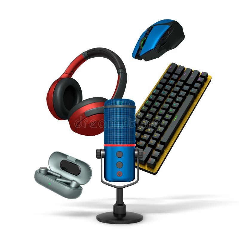 Microphone Mouse Gaming Stock Illustrations – 1,653 Microphone Mouse ...