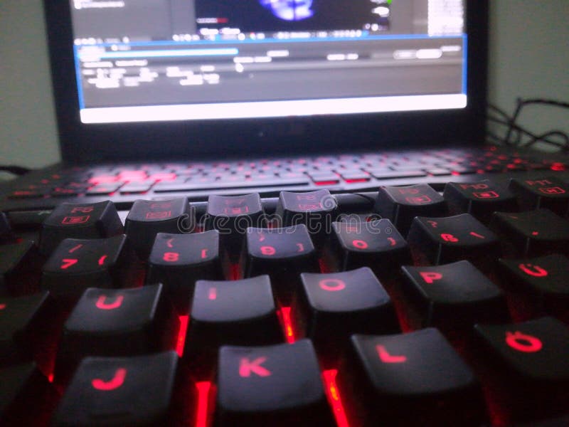 Gaming keyboard full hd stock photo. Image of full, asus - 177875604