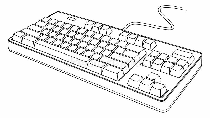 Gaming Keyboard Illustration, Essential for Esports and Intense Play ...