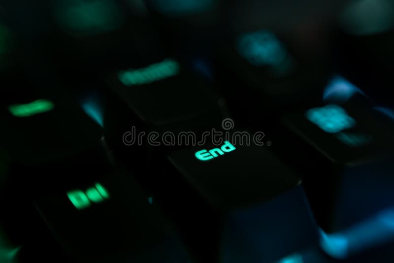 Gaming Keyboard with LED Backlit Stock Photo - Image of design ...