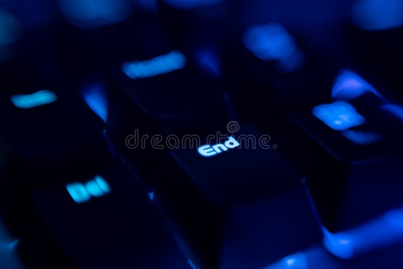 Gaming Keyboard with LED Backlit Stock Photo - Image of design ...