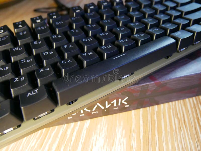 The Gaming Keyboard Shines with Multi-colored Keys Editorial Stock ...