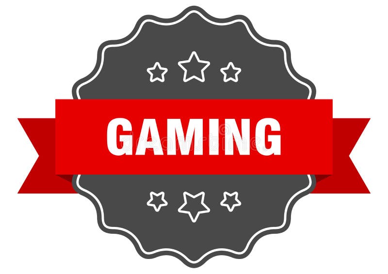 Gaming Label. Gaming Isolated Seal. Sticker. Sign Stock Vector ...