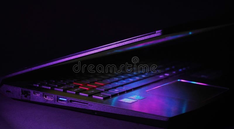 Gaming Laptop in Trending Color Palette with Generative AI Stock ...