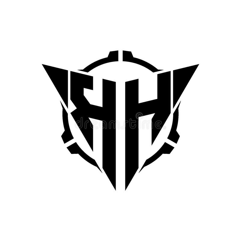 Gaming Logo Triangle with Scope Tactical Style Stock Image - Image of ...