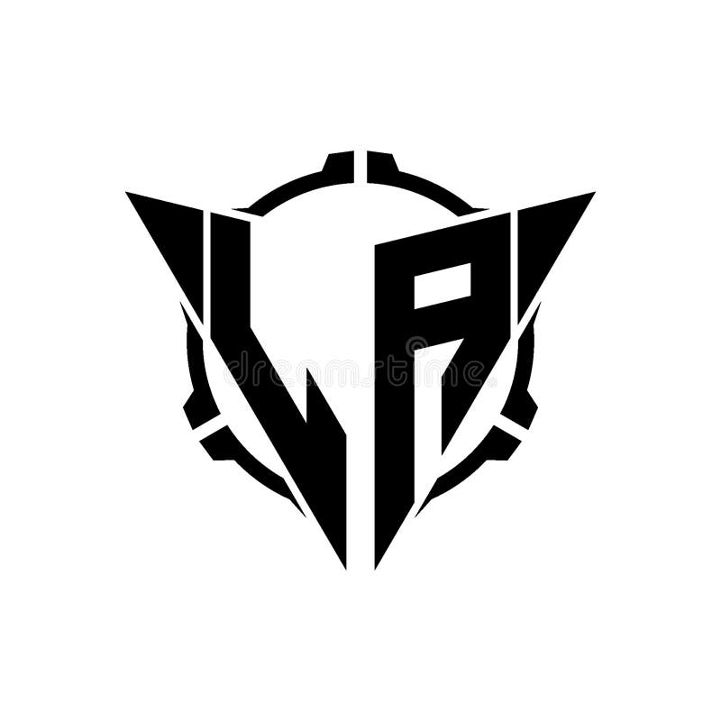 Gaming Logo Triangle with Scope Tactical Style Stock Vector ...