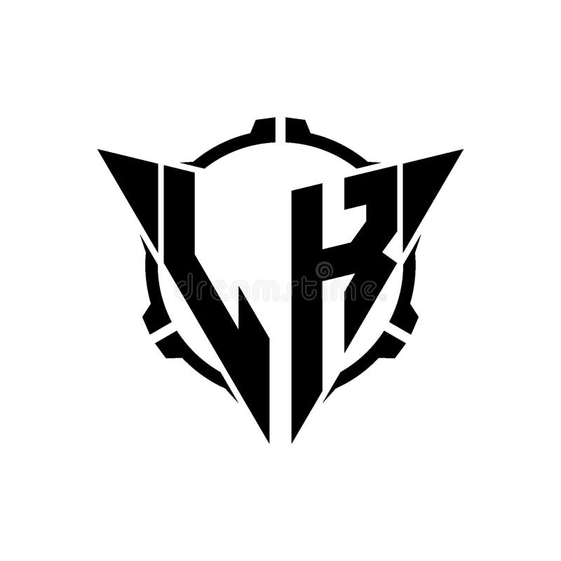 Gaming Logo Triangle with Scope Tactical Style Stock Vector ...