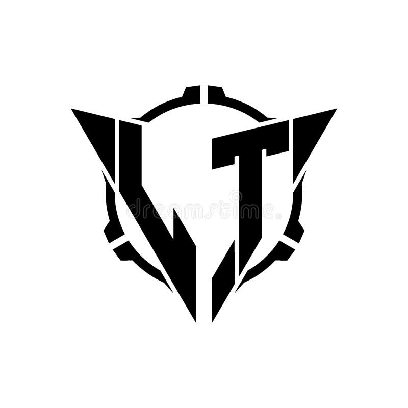 Gaming Logo Triangle with Scope Tactical Style Stock Vector ...