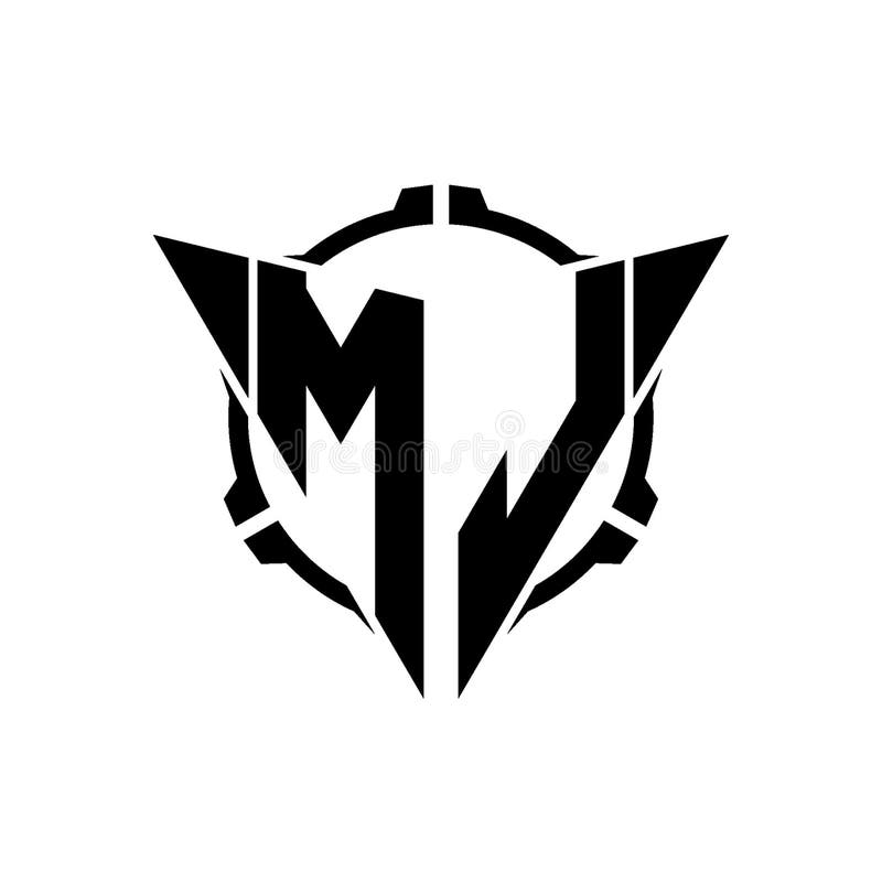 Gaming Logo Triangle with Scope Tactical Style Stock Vector ...