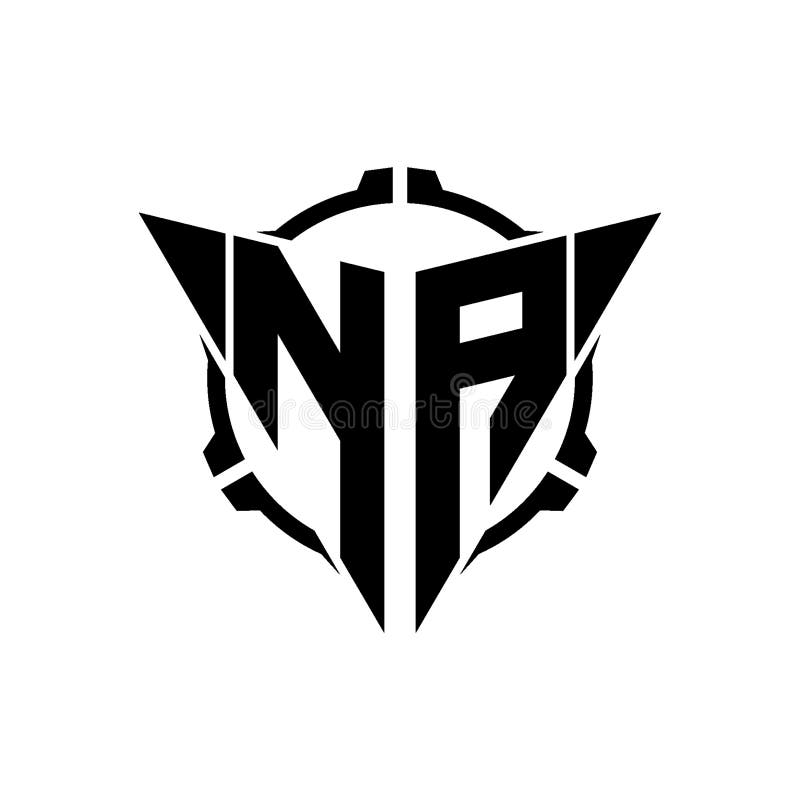 Gaming Logo Triangle with Scope Tactical Style Stock Vector ...